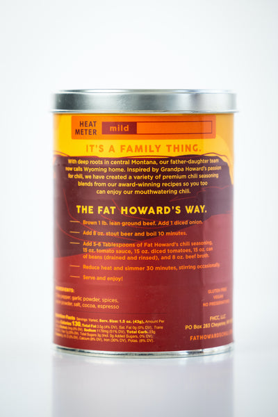 Table Mountain Can | Fat Howard's Chili Company